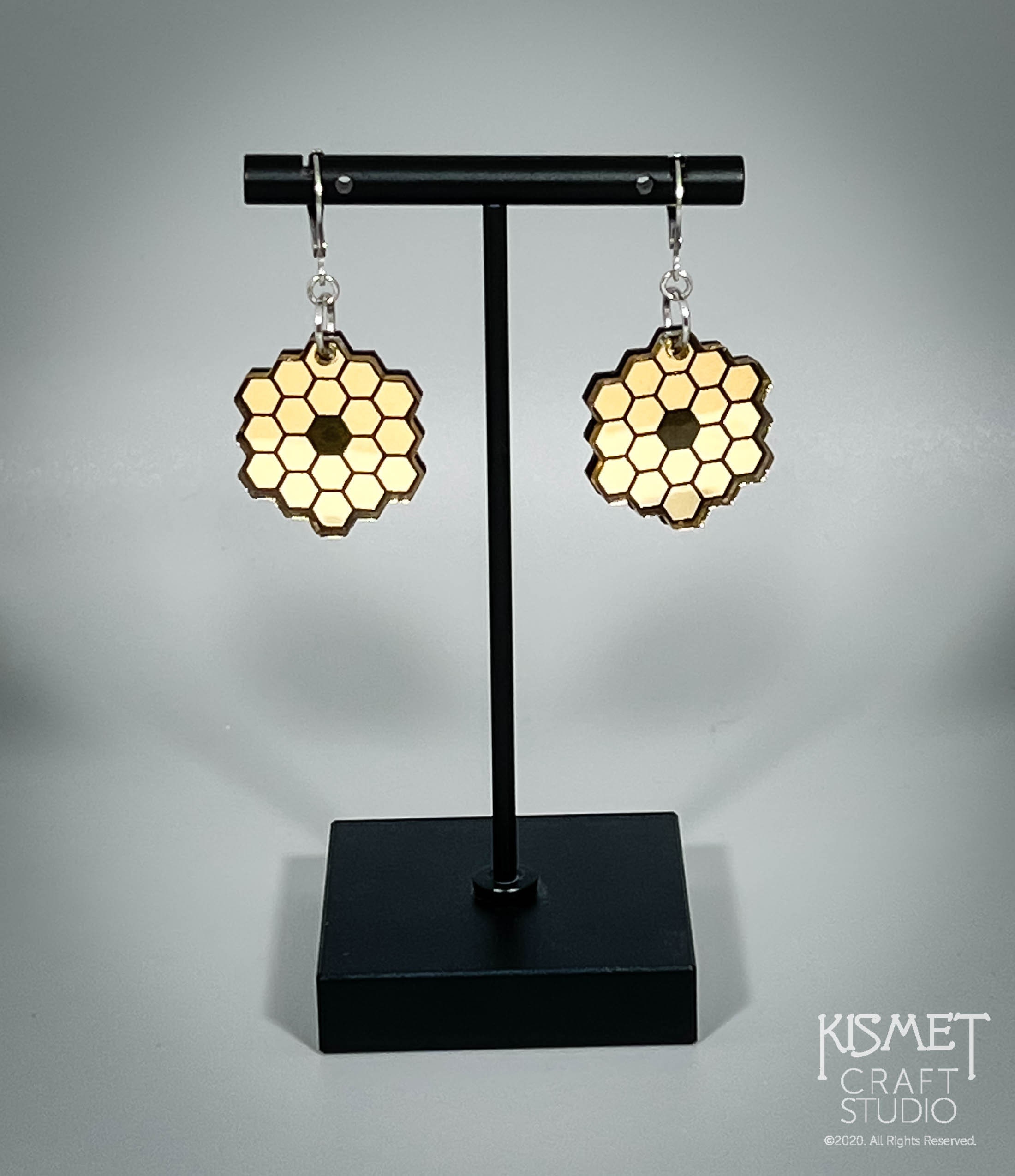 NASA James Webb Space Telescope JWST Earrings - Laser-cut Mirrored ...