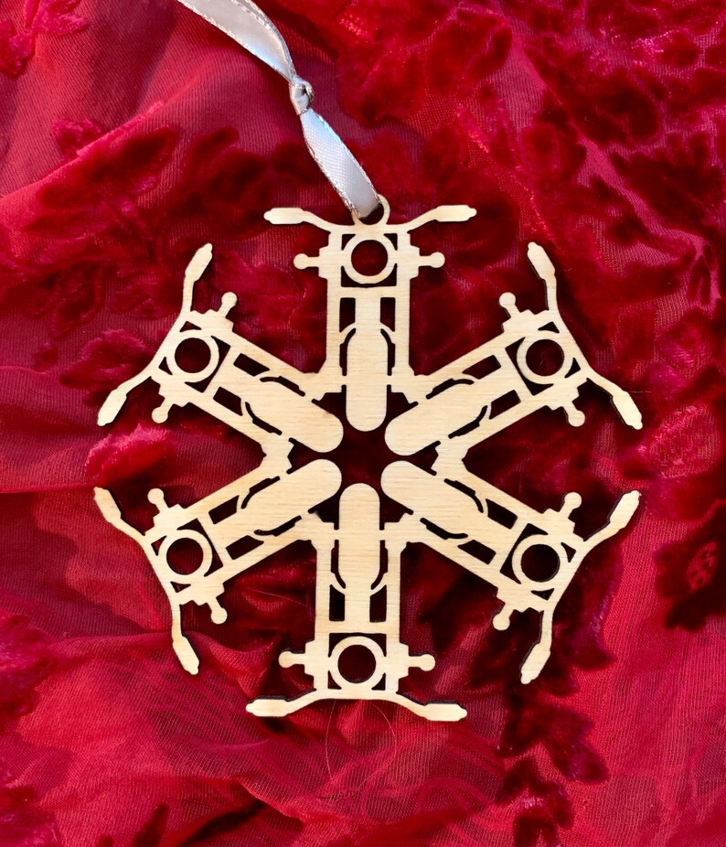 Motorcycle Laser Cut Wood Snowflake Ornament - Etsy