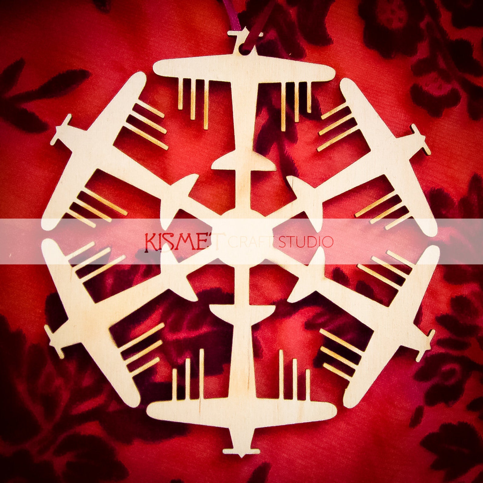 Airplane Pilot Laser Cut Wood Snowflake Ornament - Etsy