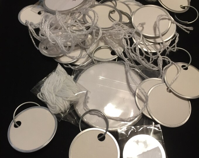 Metal Edge Round Paper Tags, Mixed Sizes, De-stash Supply, 106 - Etsy