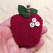 Red Apple Wool Felt Pin, Whimsical Pins, Teachers Apple # 37 - Etsy