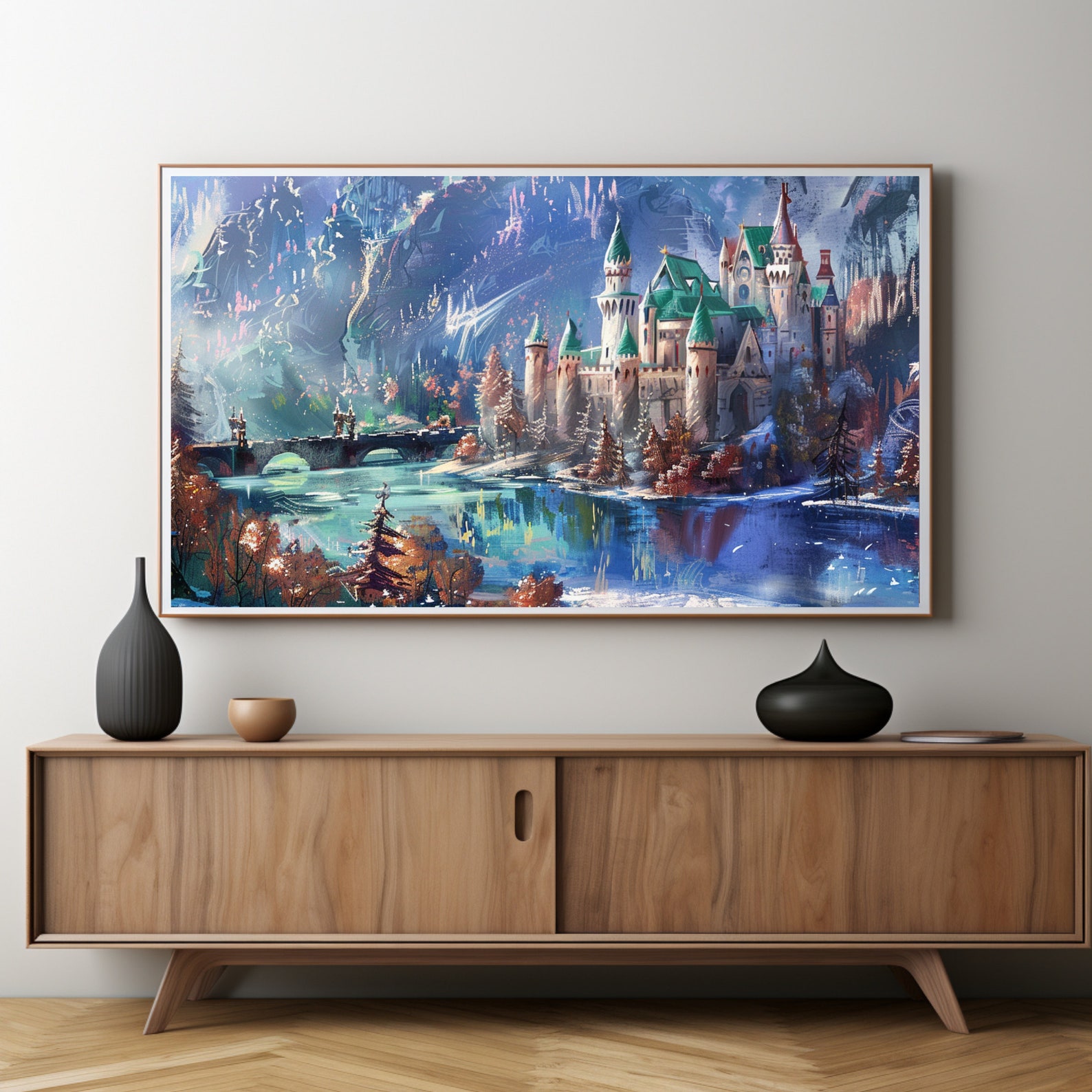 Samsung Frame TV Art - 'snow Sisters' Set | Set of 5 Digital Art for ...