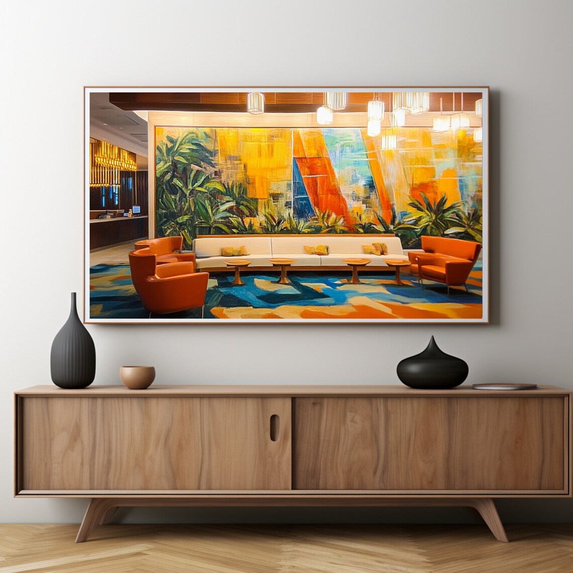 Samsung Frame TV Art - 'contemporary' | Set of 5 Digital Art for Smart ...
