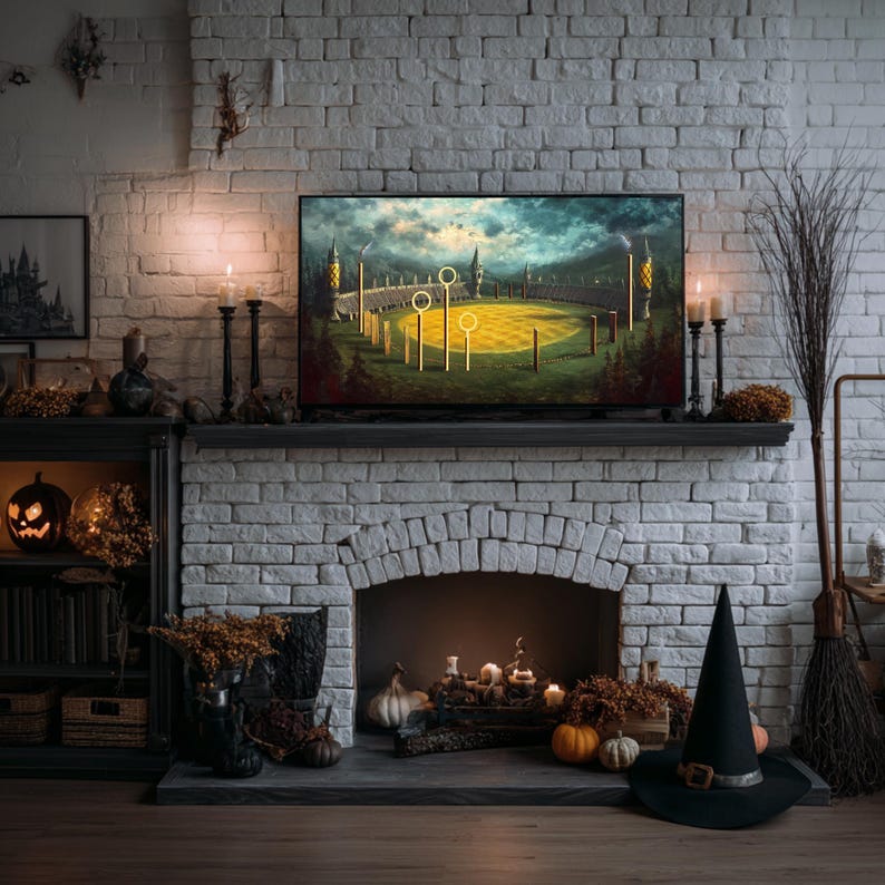 Samsung Frame TV Art - 'wizard School' | Set of 5 Digital TV Wallpapers ...