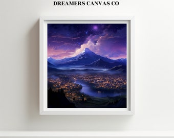 The Night Court Library / ACOTAR Inspired Painting Printable Wall Art ...