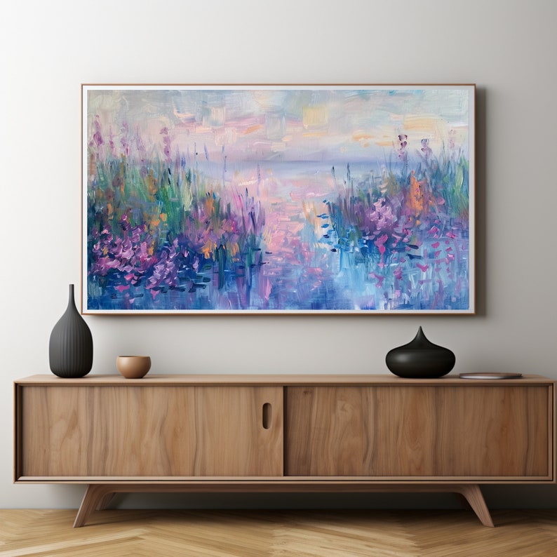 Samsung Frame TV Art 'periwinkle Portraits' Set of 5 Digital TV ...