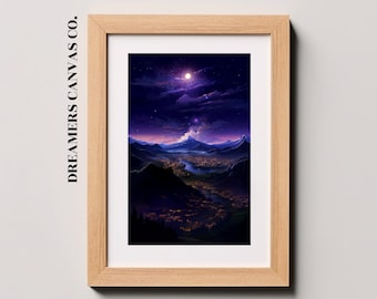 The Night Court Library / ACOTAR Inspired Painting Printable Wall Art ...