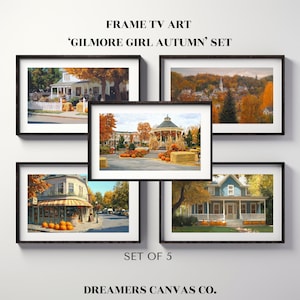 Samsung Frame TV Art - 'gilmore Girl Autumn' | Set of 5 Digital Art for ...