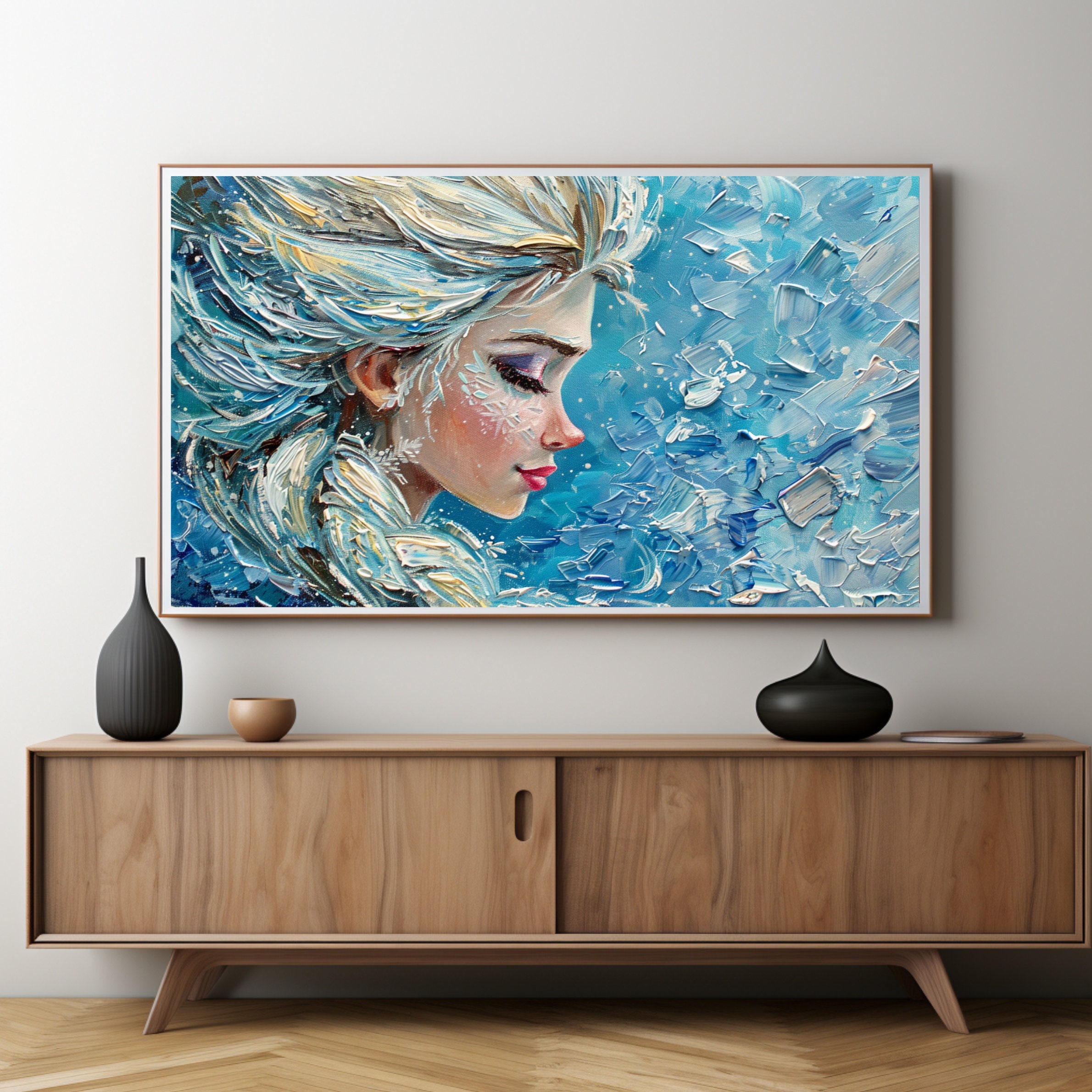 Samsung Frame TV Art - 'snow Sisters' Set | Set of 5 Digital Art for ...