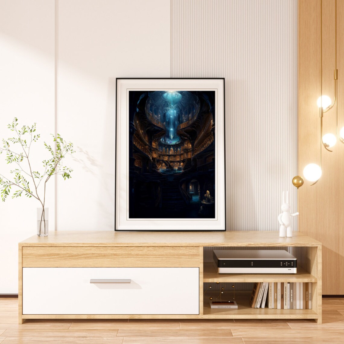 Printable Artwork the Night Court Library / ACOTAR Inspired Painting ...