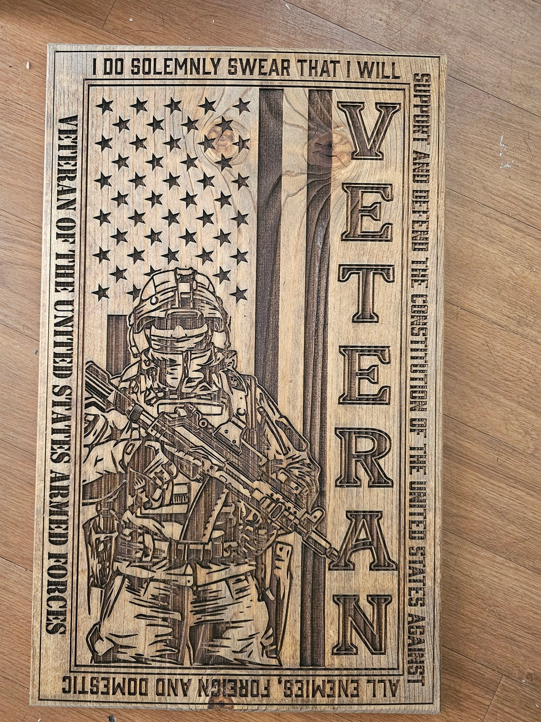 Laser Engraved Flag - Etsy