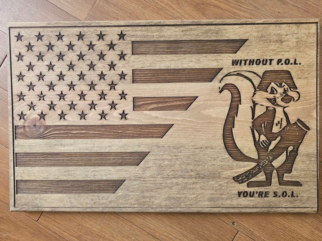 Laser Engraved Flag - Etsy