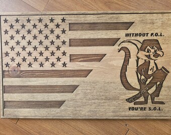 Laser Engraved Flag - Etsy
