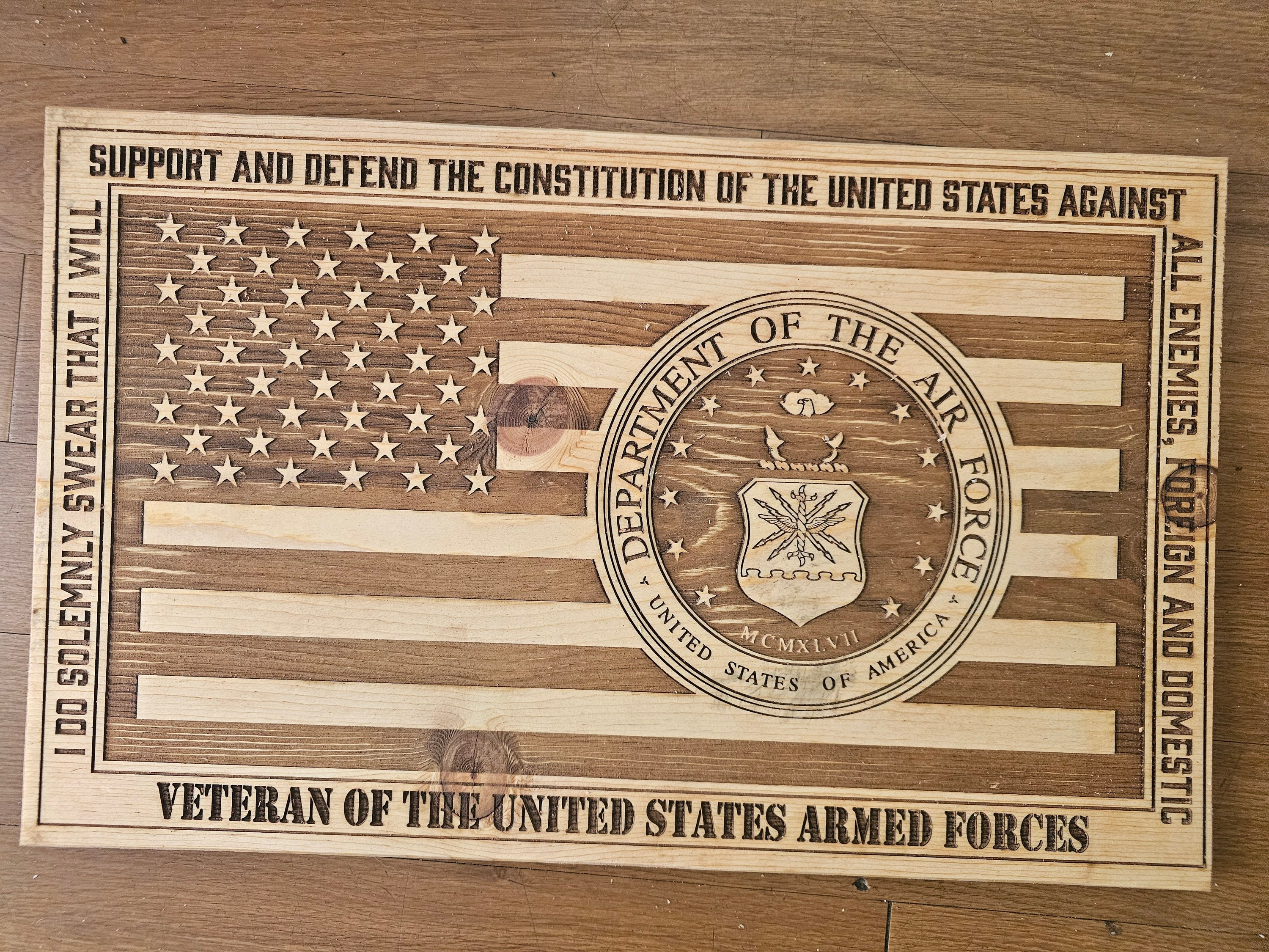 Laser Engraved Flag - Etsy