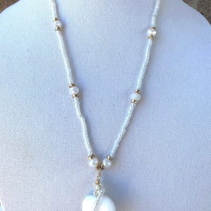 Handmade White Necklace, Bracelet, and Earrings Set. - Etsy