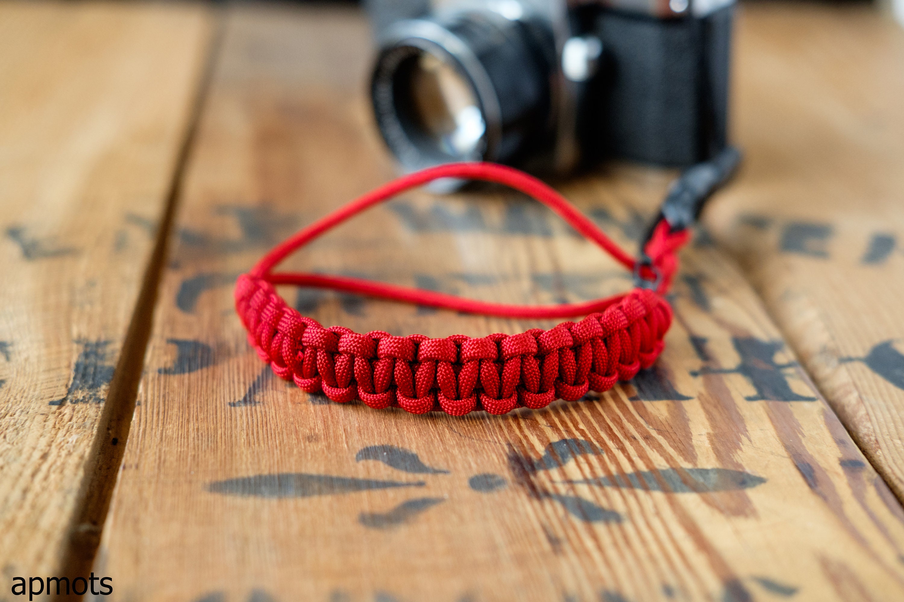 Paracord Camera Wrist Strap With Quick Release in Red by Apmots - Etsy