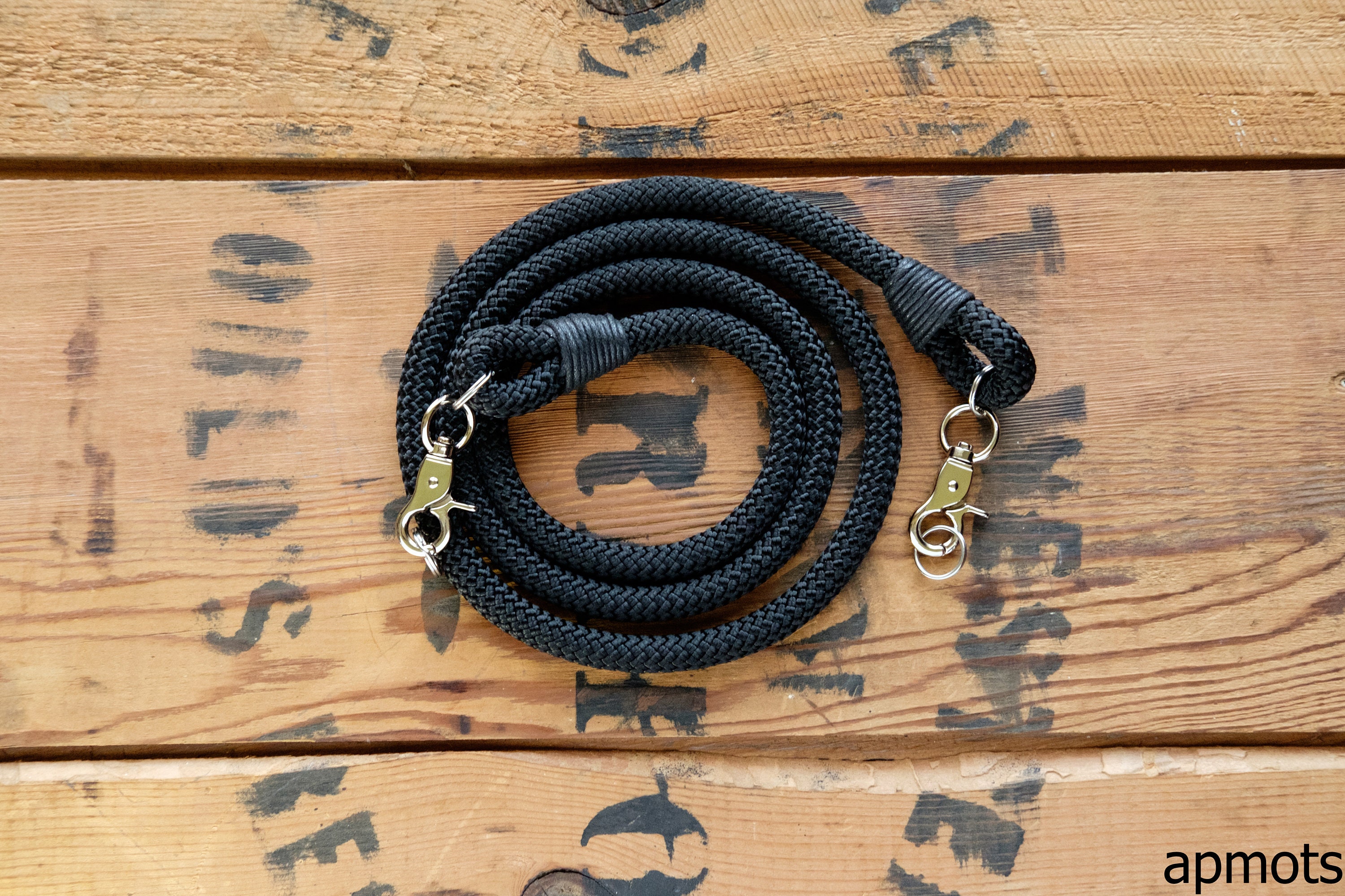 Rope Camera Strap in Black With Metal Clasps by APMOTS - Shoulder Sling ...