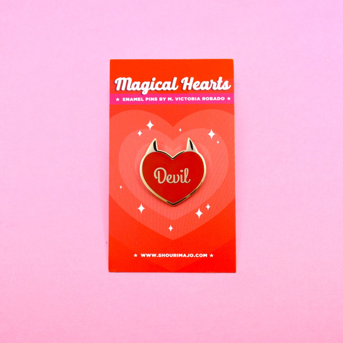 Devil Heart Cute Hard Enamel Lapel Pin - Etsy