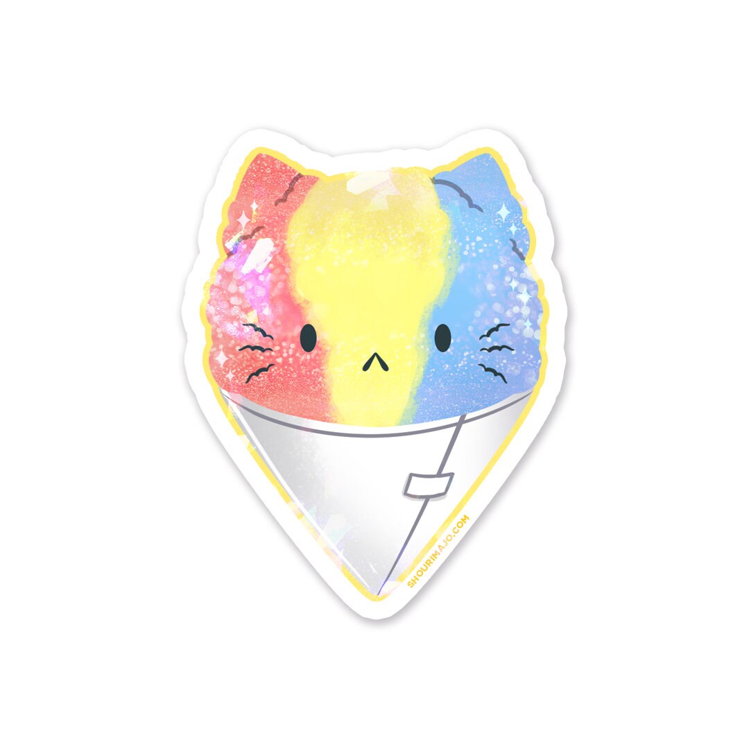 Vinyl Sticker Summer Treats Kitty Cute Ice Cream Cat - Etsy