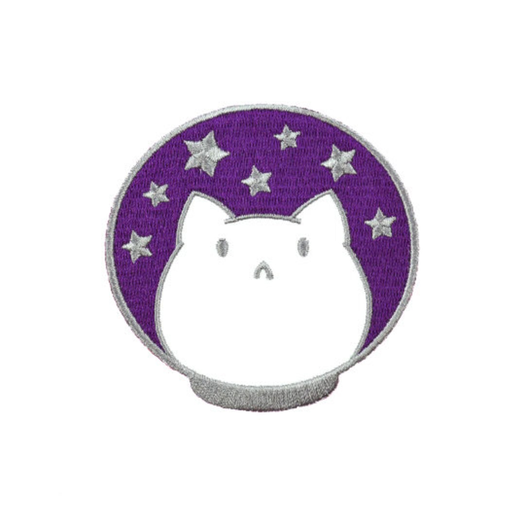 Astronaut Cat Astrocat in Space Cute Cat Iron-on Sew-on Embroidery ...