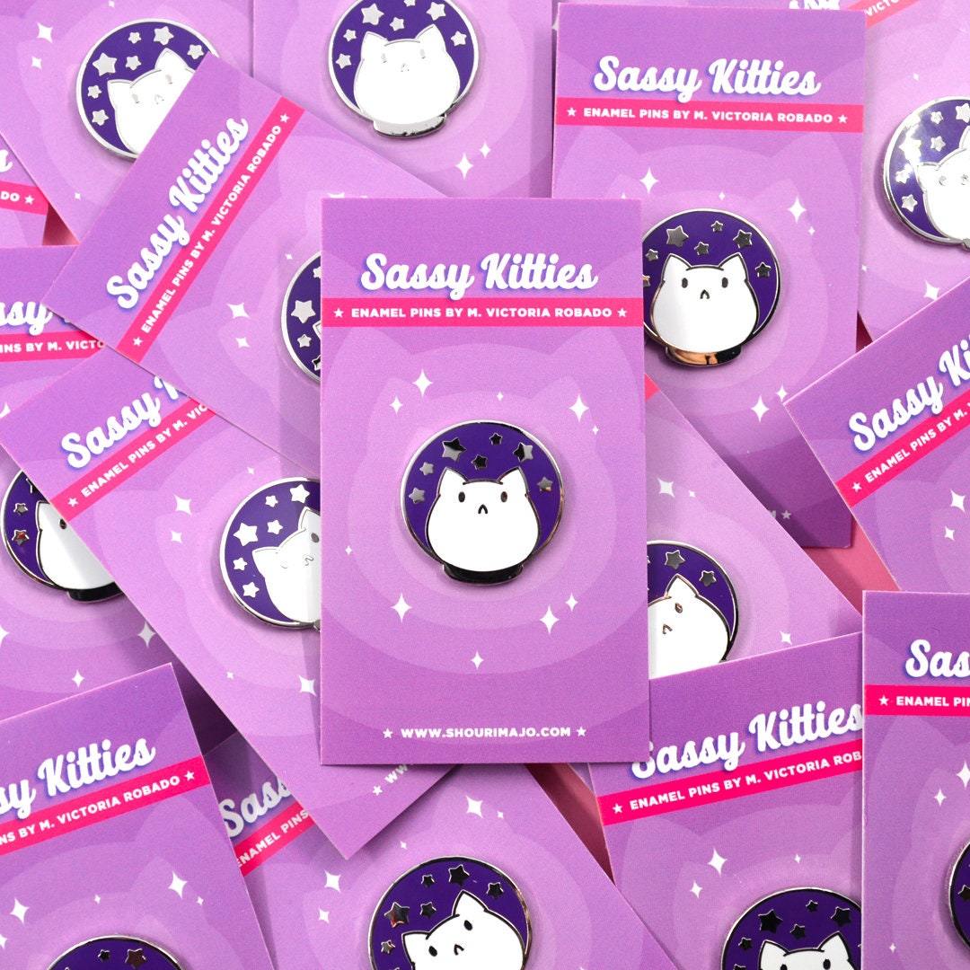 Astronaut Cat Astrocat in Space Cute Cat Hard Enamel Lapel Pin - Etsy