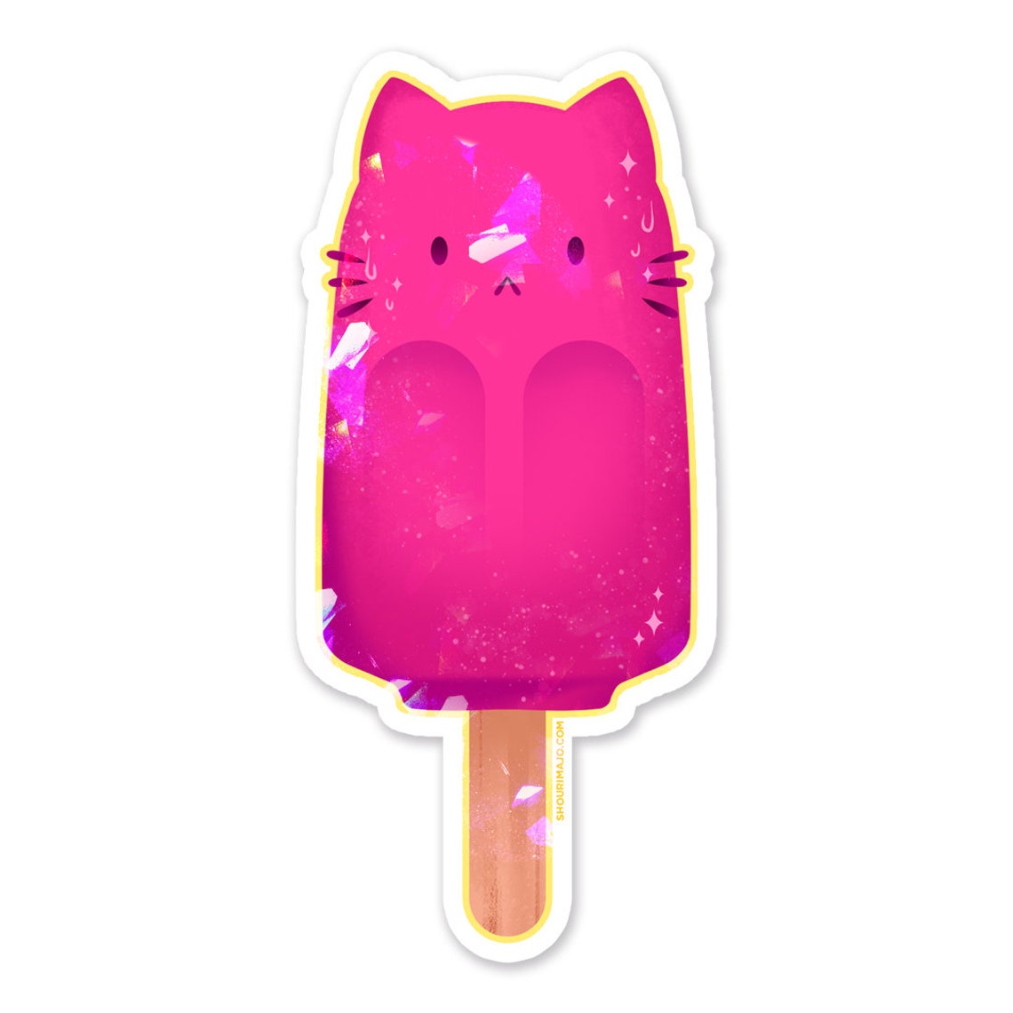 Vinyl Sticker Summer Treats Kitty Cute Ice Cream Cat - Etsy