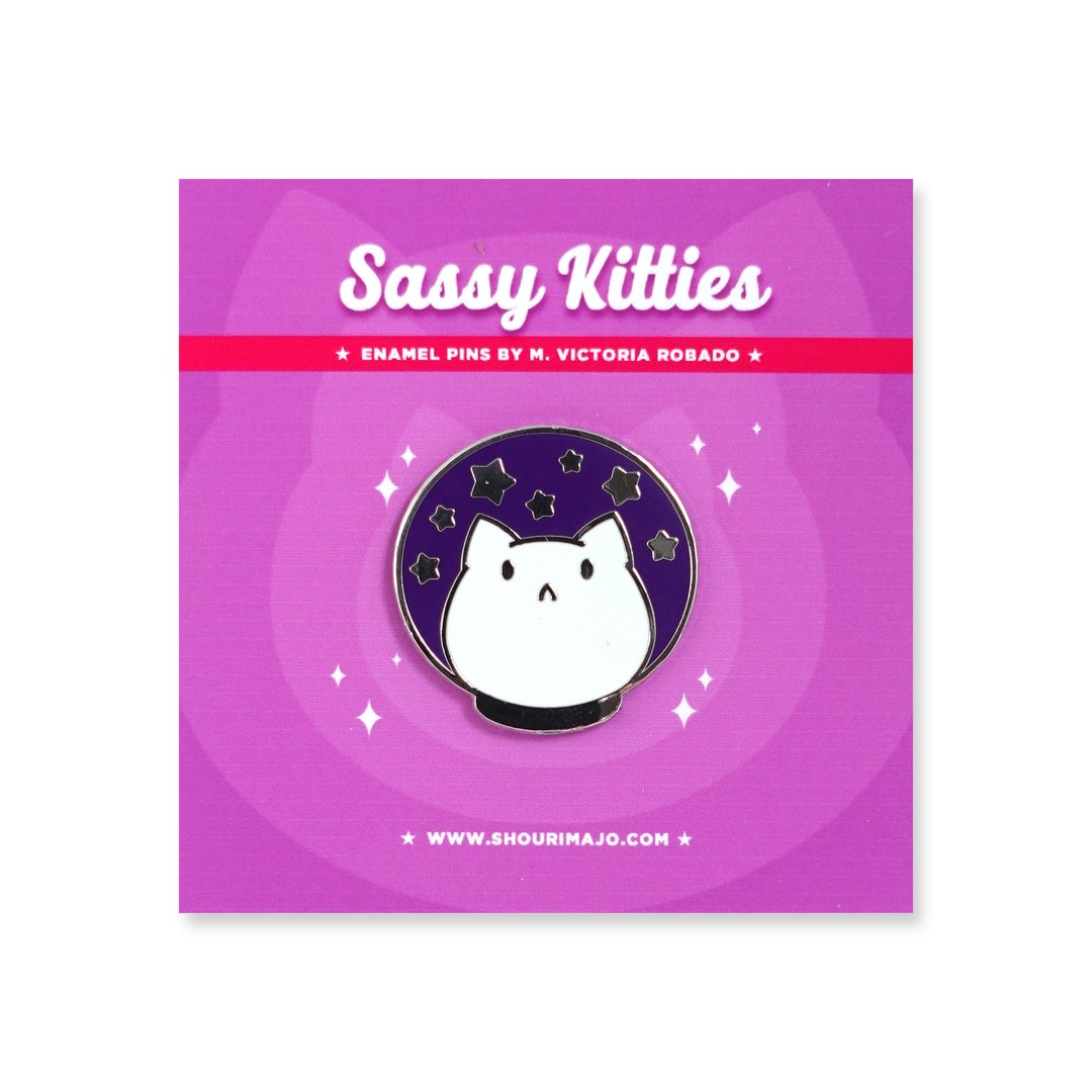 Astronaut Cat Astrocat in Space Cute Cat Hard Enamel Lapel Pin - Etsy