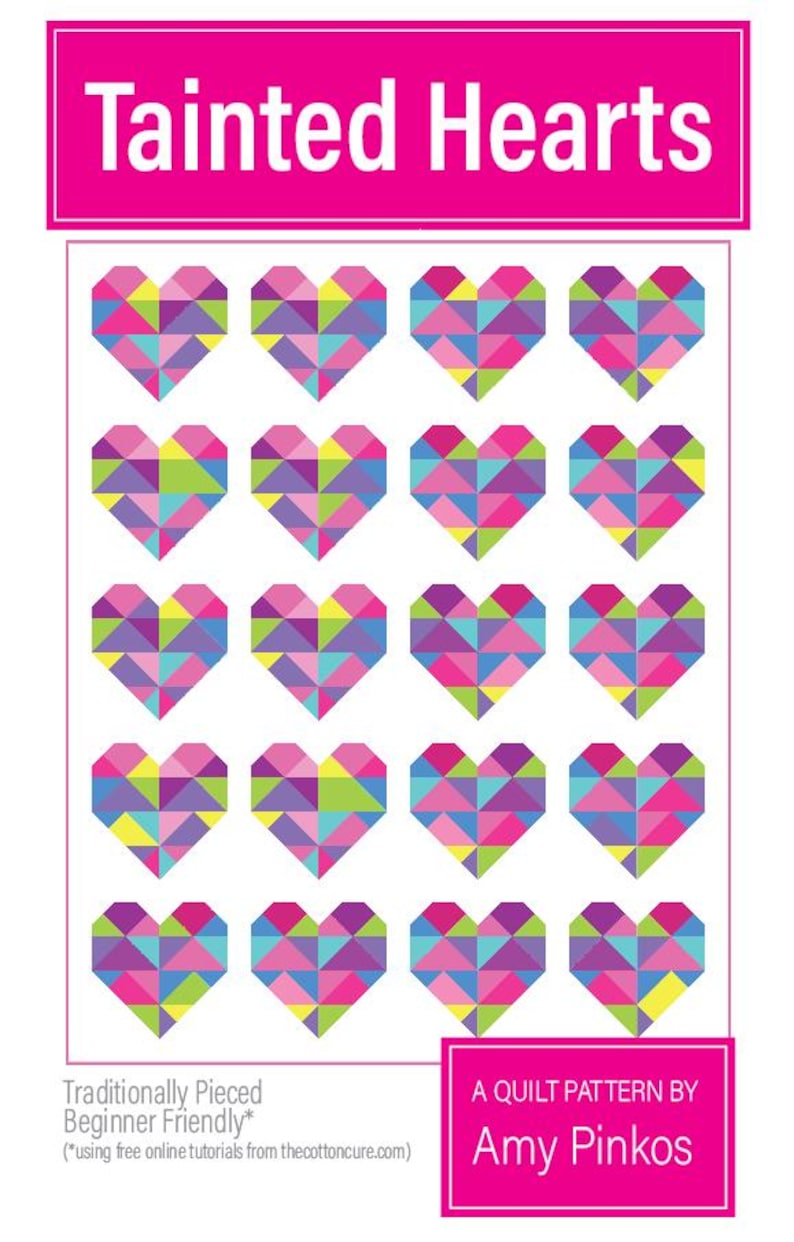 Tainted Hearts Quilt Pattern - Digital Download - Etsy