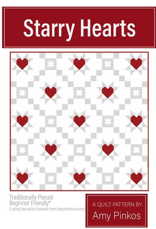 Starry Hearts Quilt Pattern - Digital Download - Etsy