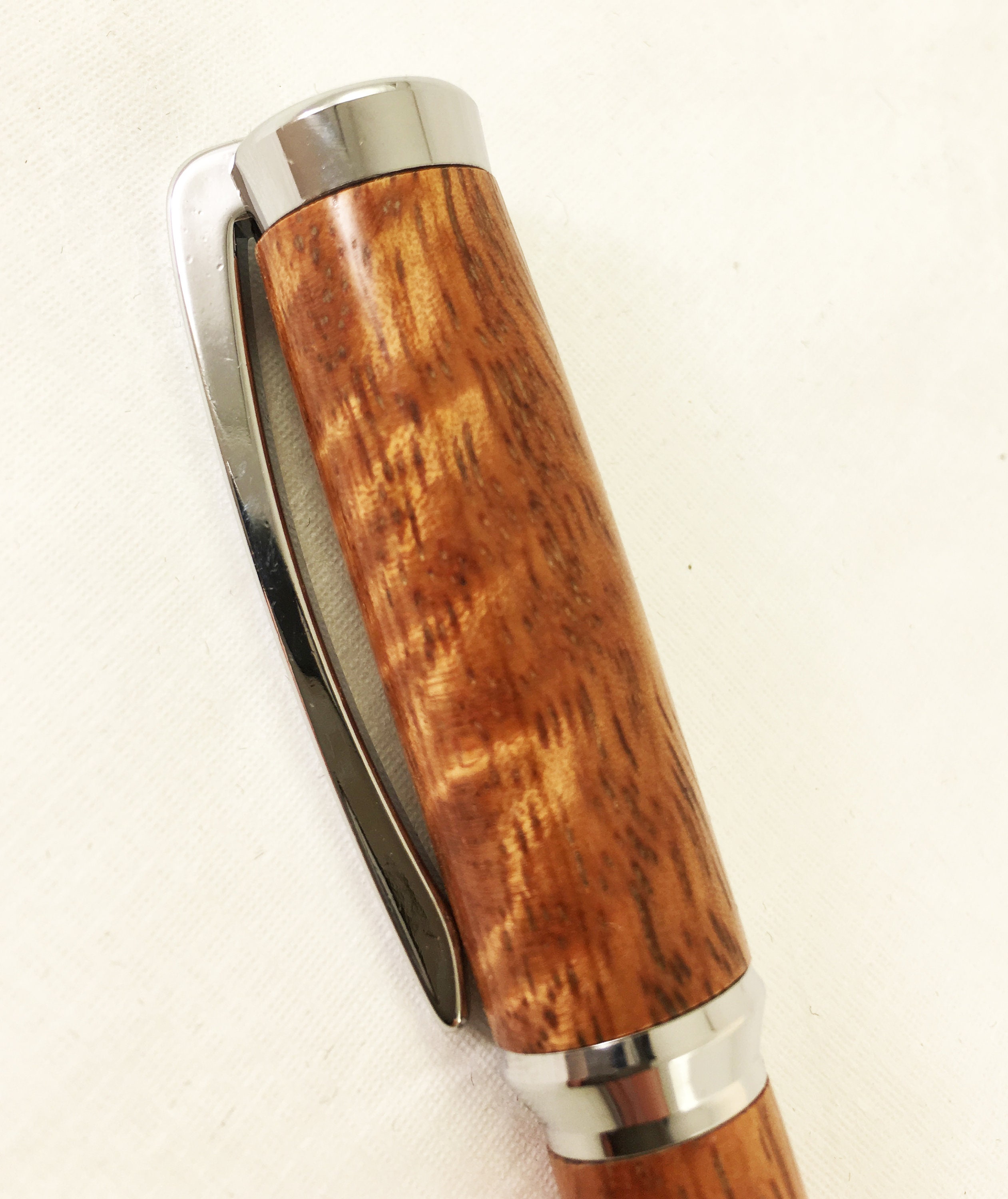 Concava Curly Pyinma (asian Satinwood) Wood Ball Point Wood Pen - Etsy