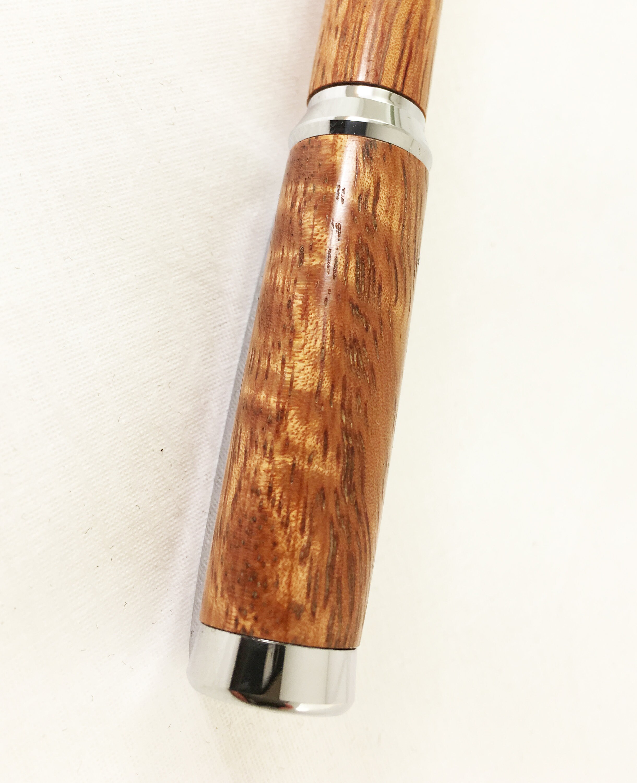 Concava Curly Pyinma asian Satinwood Wood Ball Point Wood Pen - Etsy