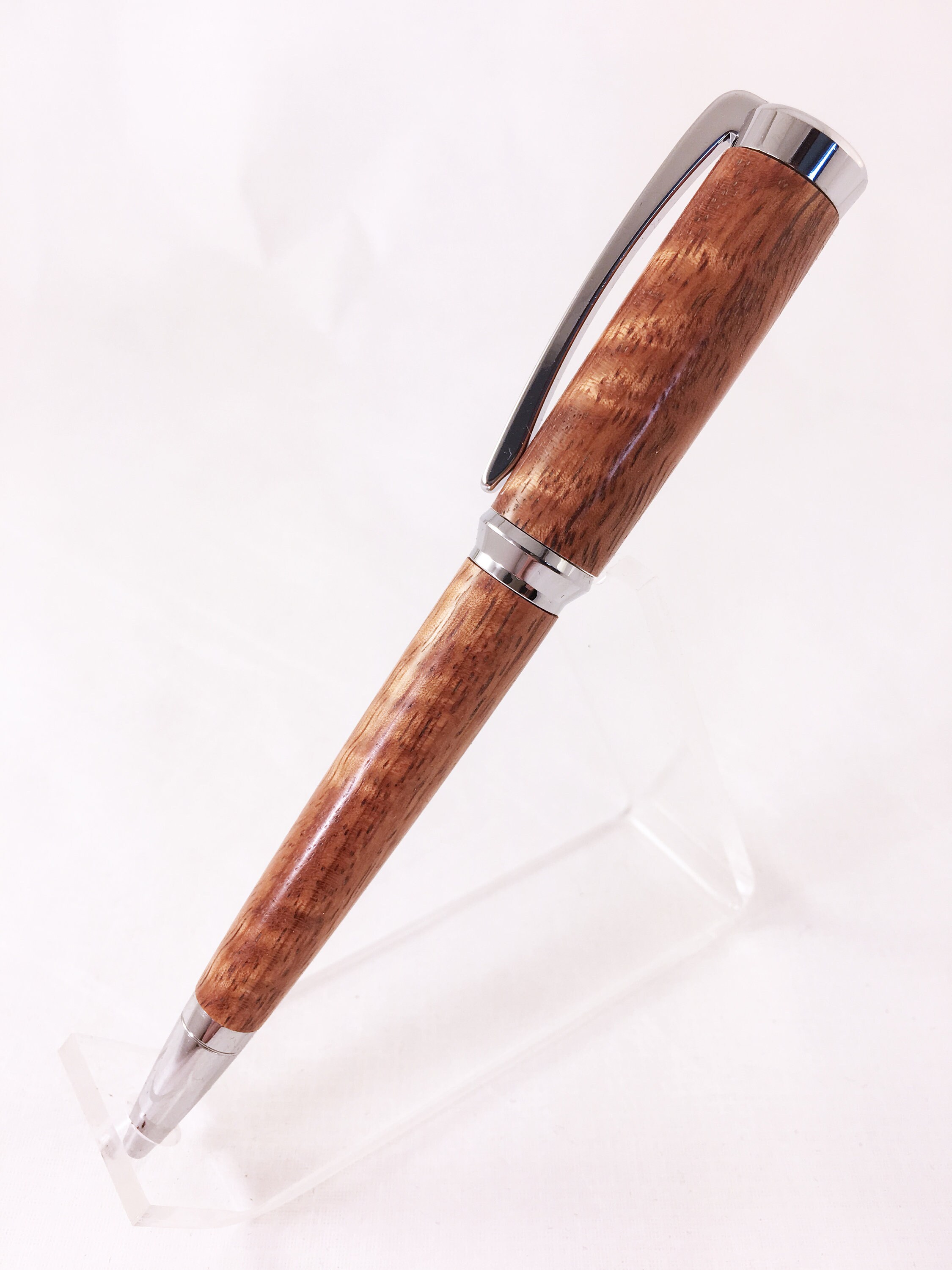 Concava Curly Pyinma (asian Satinwood) Wood Ball Point Wood Pen - Etsy
