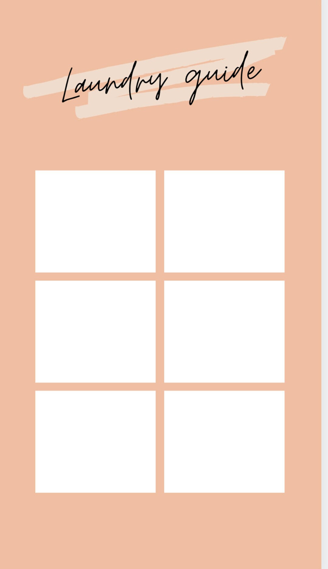 Laundry Guide - Etsy