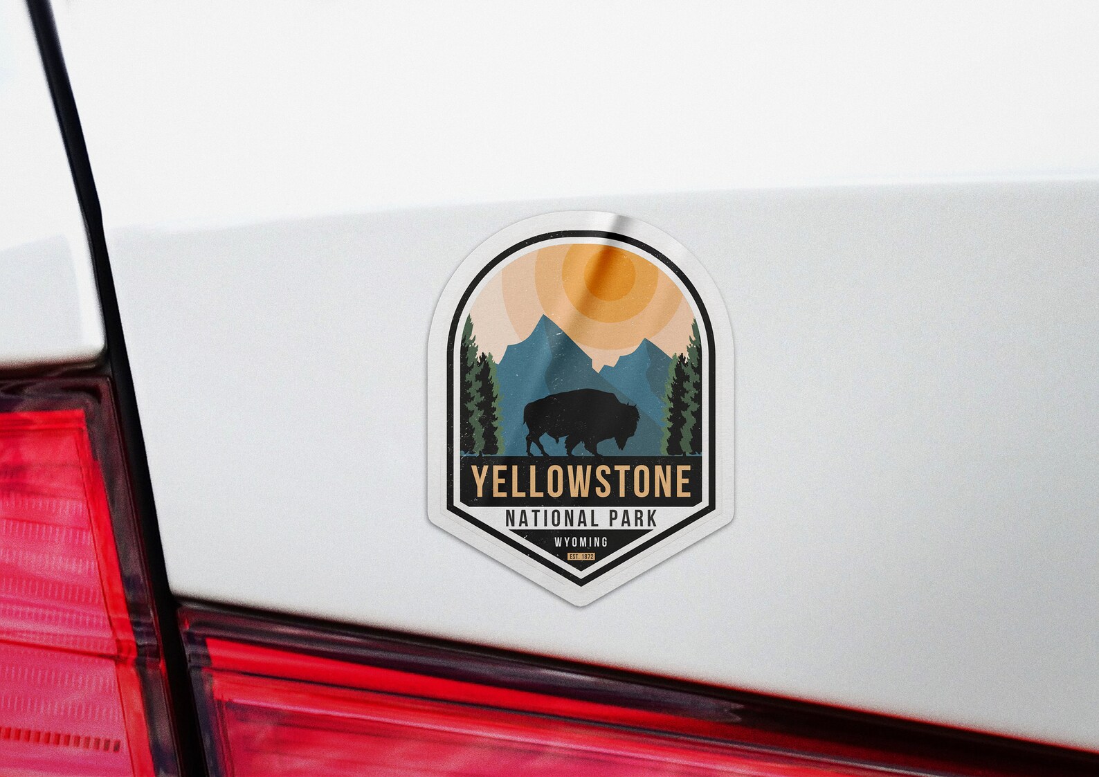 Yellowstone National Park Sticker - Vinyl Sticker, UV Resistant Decal ...