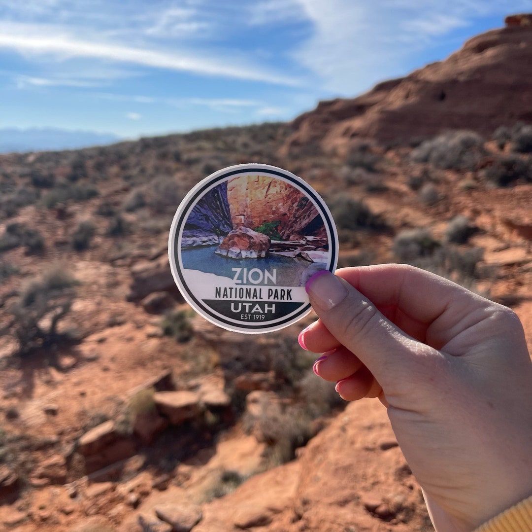 Zion National Park Sticker - Vinyl Sticker, UV Resistant Decal - Die ...