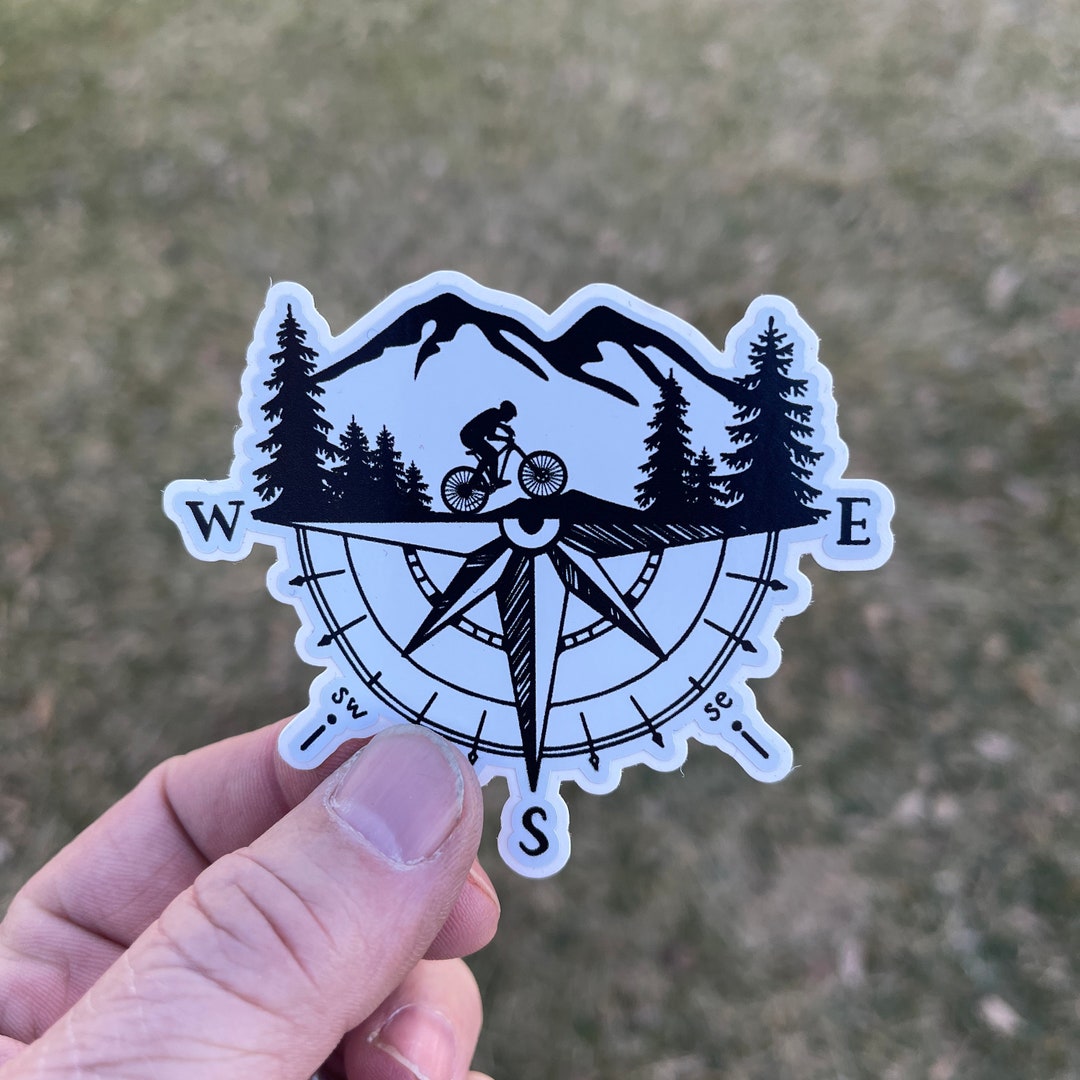 Mountain Bike Sticker - Vinyl Sticker, UV Resistant Decal - Die Cut ...