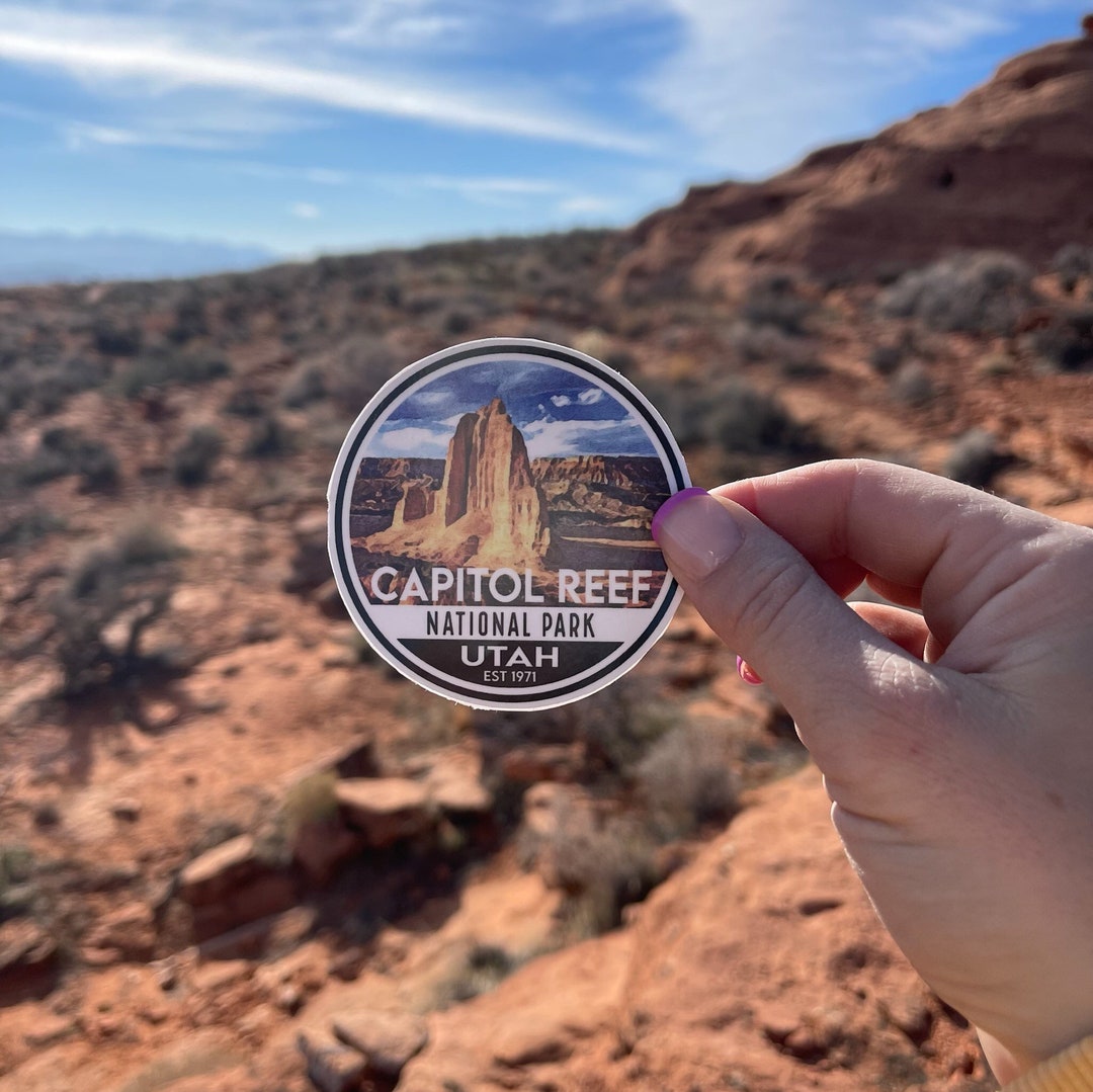 Capitol Reef National Park Sticker - Vinyl Sticker, UV Resistant Decal ...