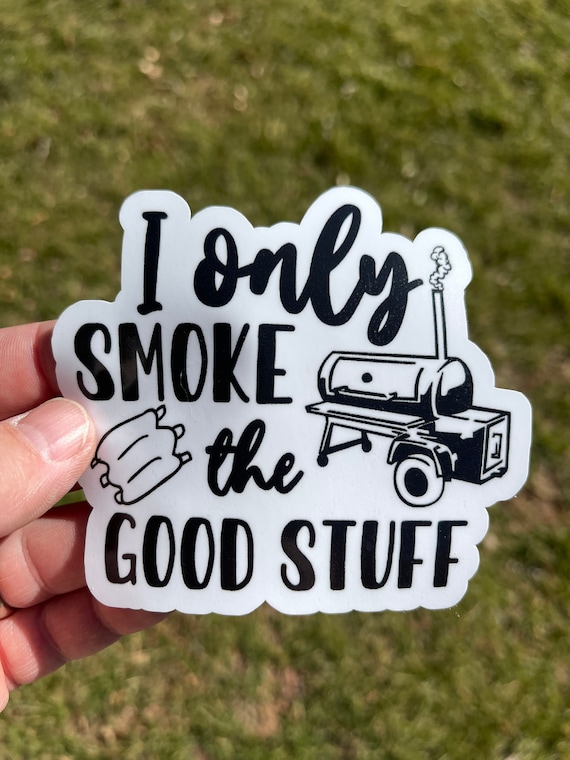Meat Smoker Vinyl Die Cut Sticker Water Bottle Laptop Sticker - Etsy