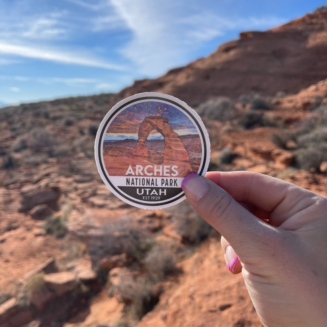 Arches National Park Sticker - Vinyl Sticker, UV Resistant Decal - Die ...