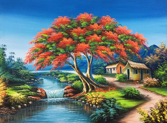 Flamboyant Tree Paintings