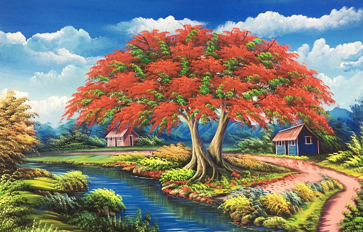 Flamboyant Tree Paintings