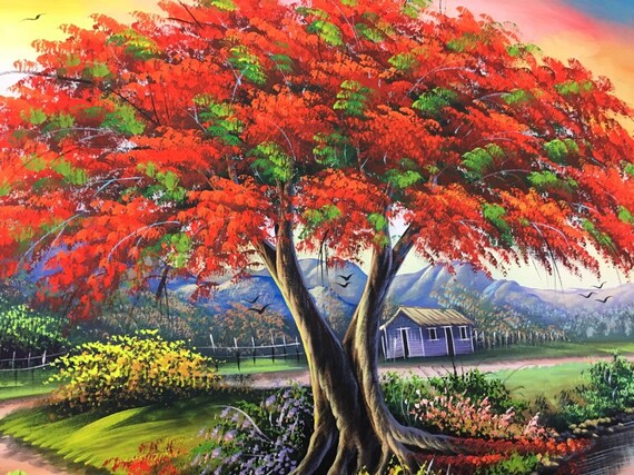 Flamboyant Tree Paintings