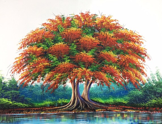 Flamboyant Tree Paintings