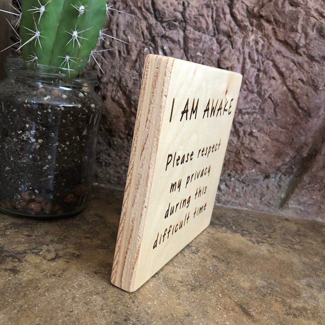 I Am Awake Please Respect My Privacy During This Difficult | Etsy