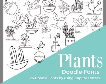 Doodle Fonts for Fall, Ready to Download and Install - Etsy