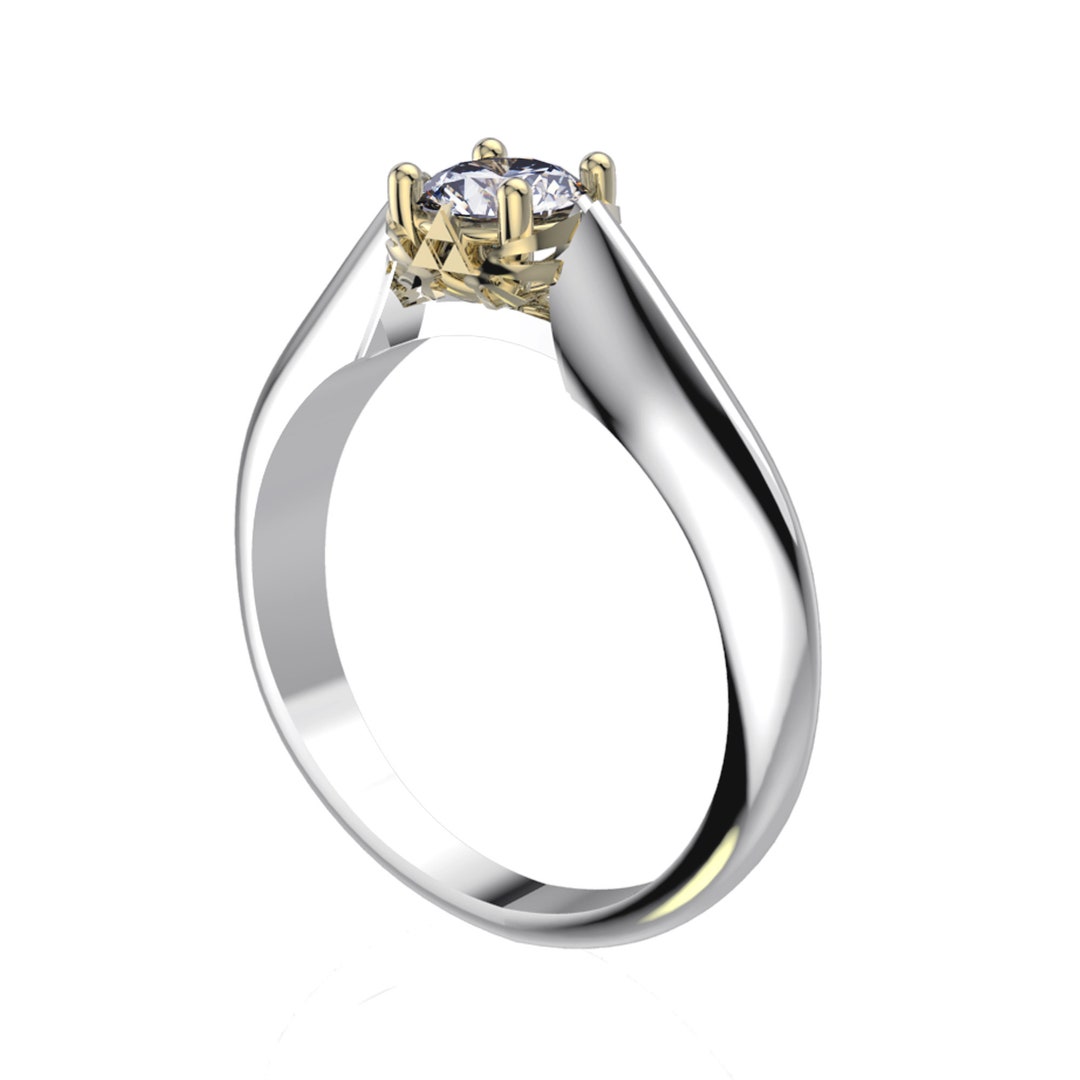 Engagement Ring Gamer / Wedding Ring Zelda / Wedding Ring Inspired by ...