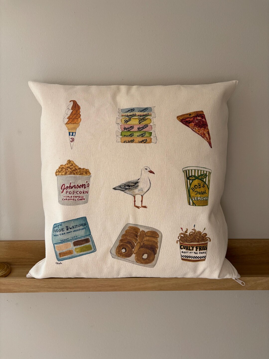 Ocean City Classic Food Pillow - Etsy