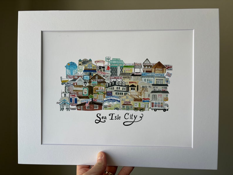 Sea Isle 11x14 Print - Etsy