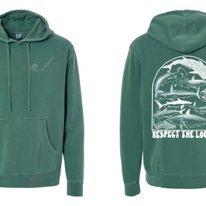 GREEN Respect the Locals Hoodie - Etsy