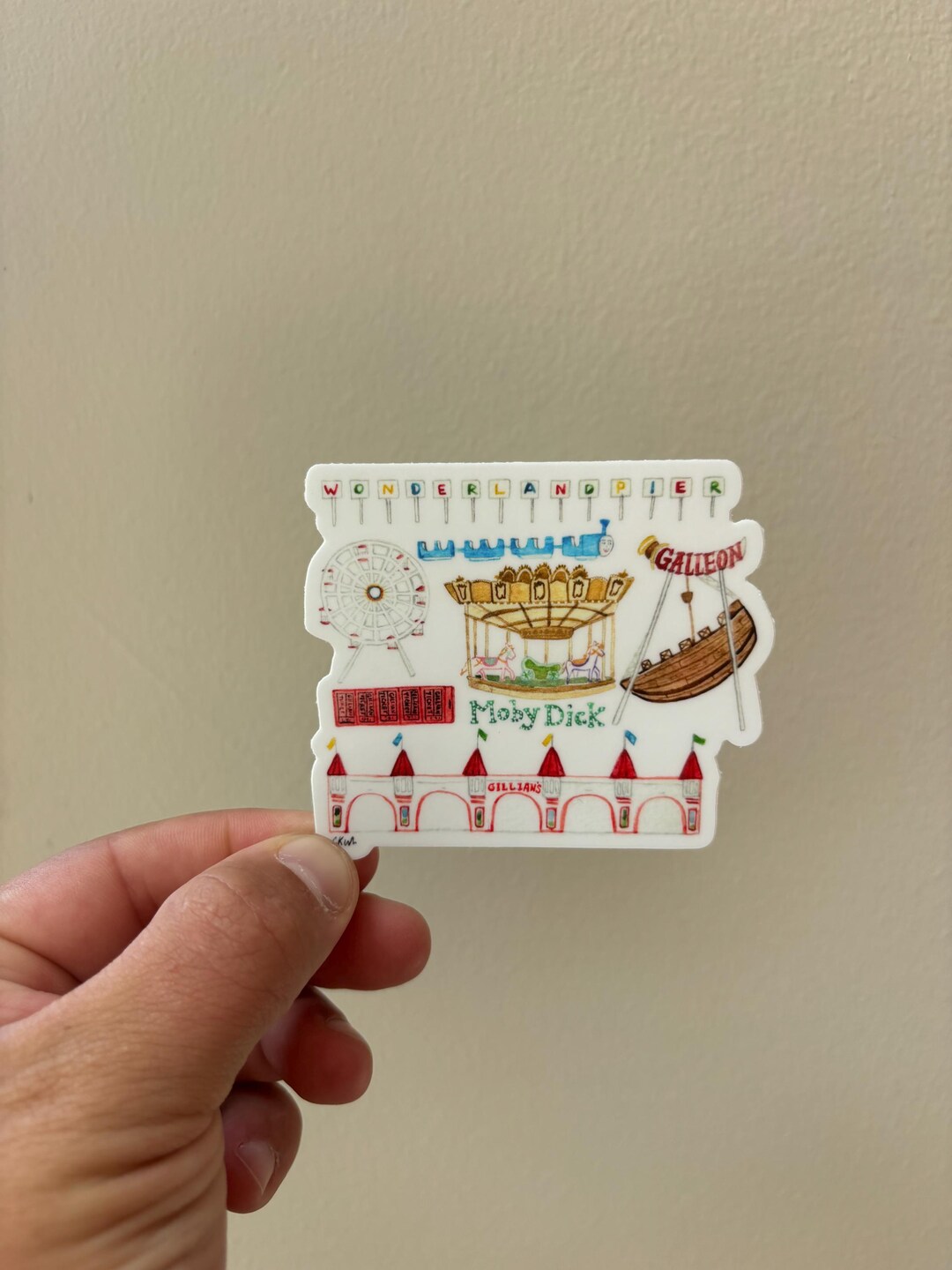 Gillians Wonderland Pier Sticker - Waterproof Vinyl Decal - Etsy
